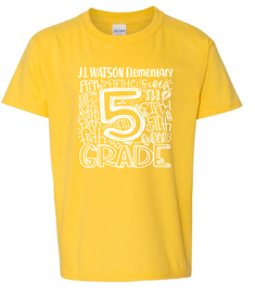 Southern Custom Prints J I Watson Elementary Fifth Grade Shirt